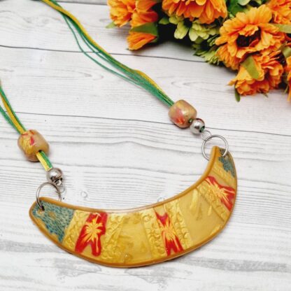 Dynasty Polymer Clay Collar Necklace – Kaboochie